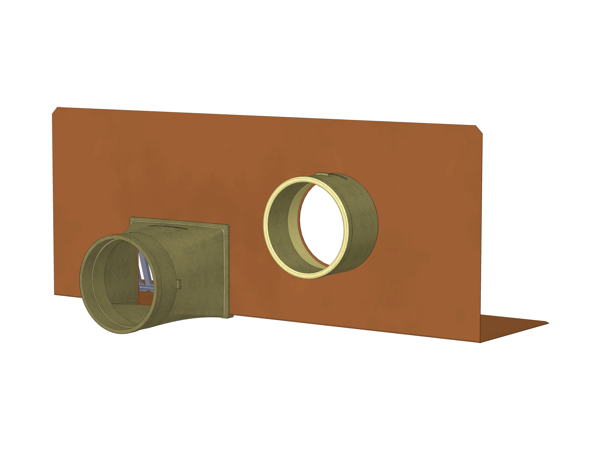 Through Wall Parapet Drain with Overflow | Thunderbird Products