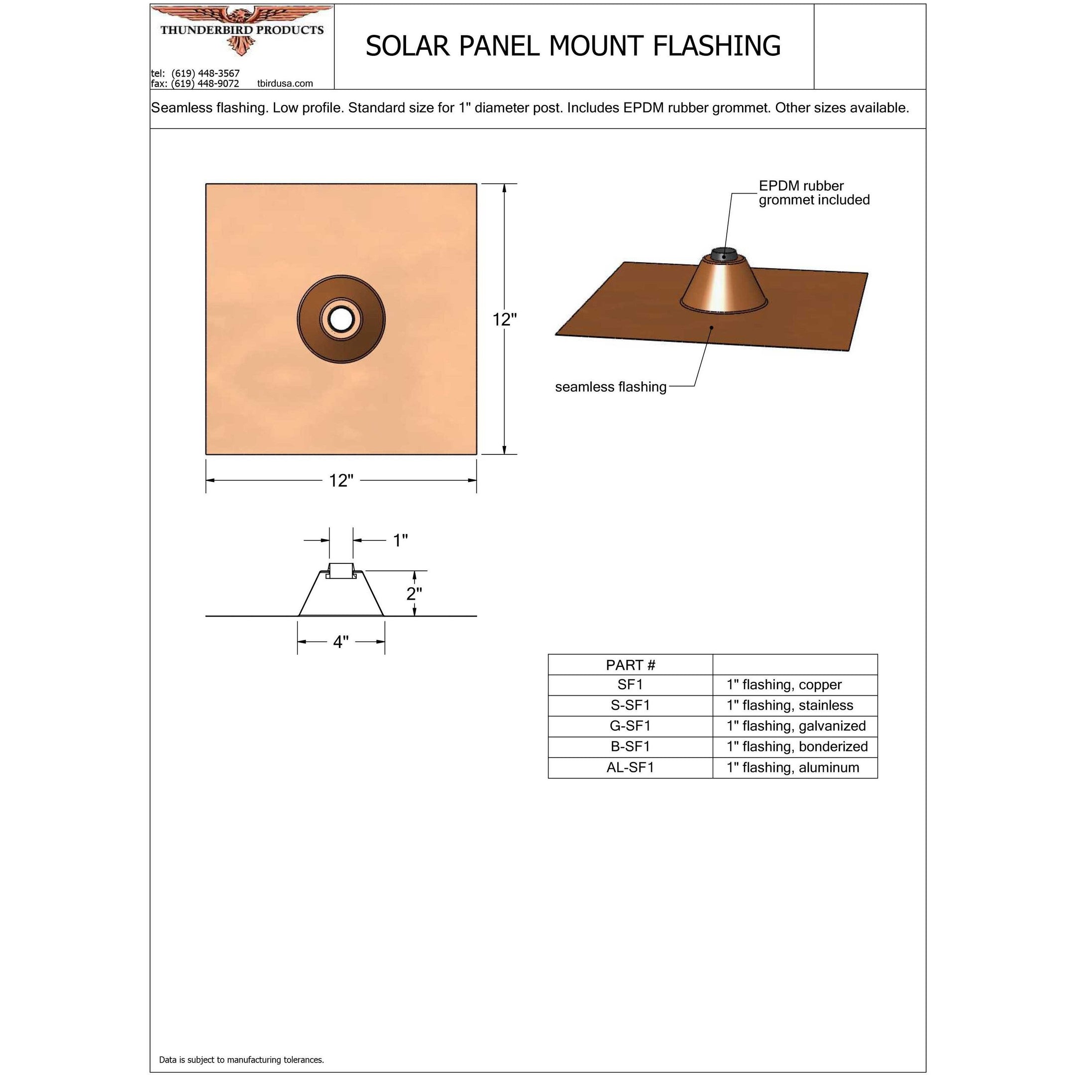 Solar Roof Flashing | Thunderbird Products