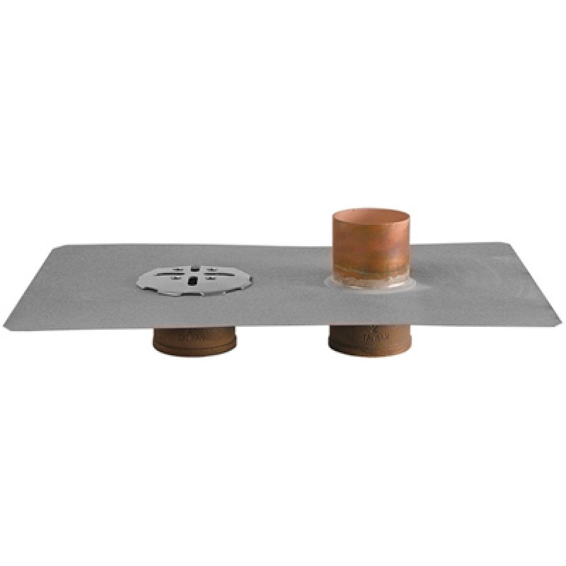 Stainless Steel Balcony Deck Drain with Overflow | Thunderbird Products