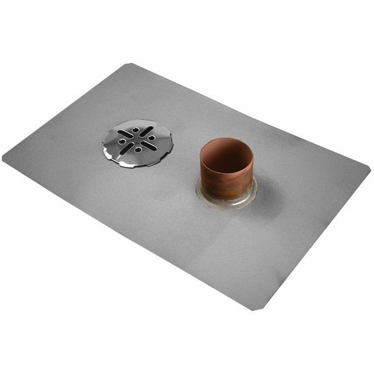 Stainless Steel Balcony Deck Drain with Overflow | Thunderbird Products