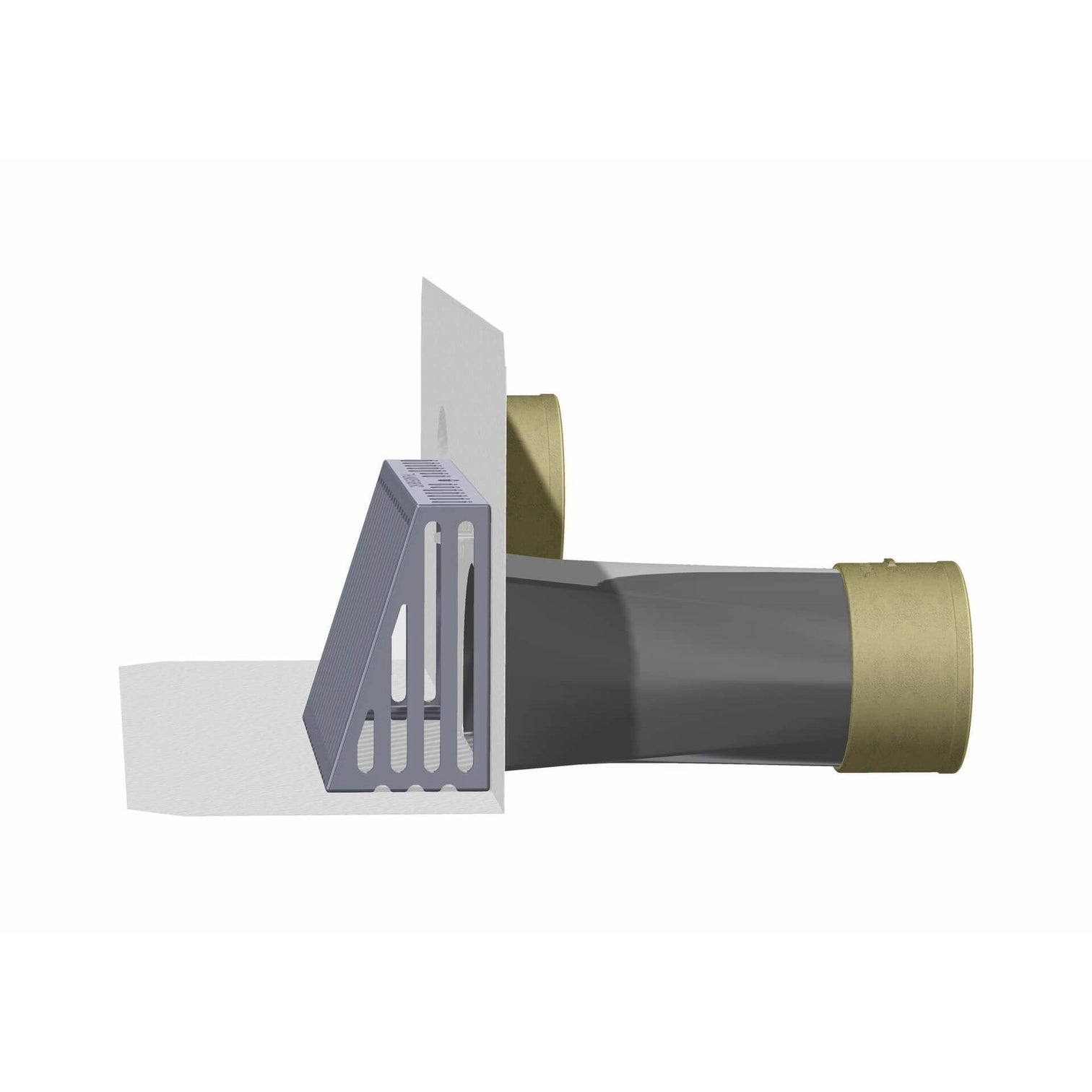 TPO/PVC-Clad Stainless Steel Through Wall Parapet Roof Drain ...